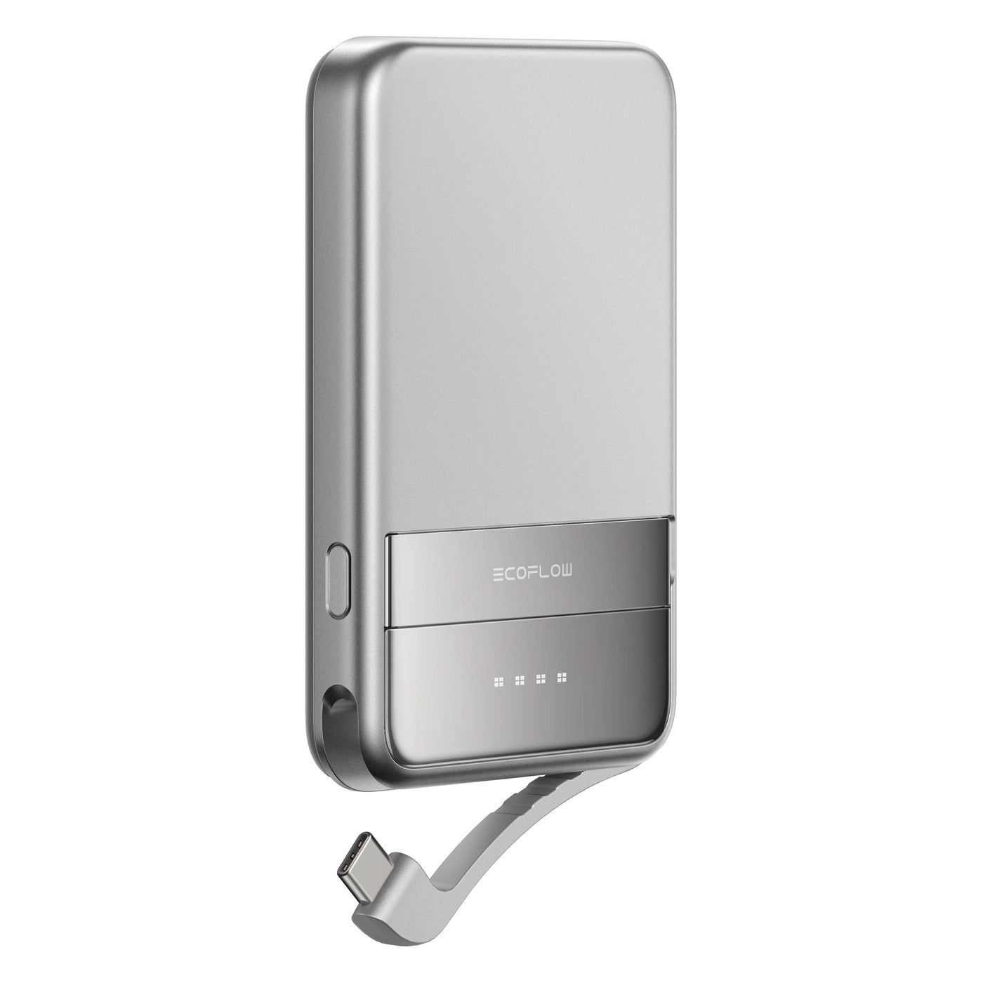 EcoFlow RAPID MagSafe Powerbank silber – Schnelles kabelloses Laden