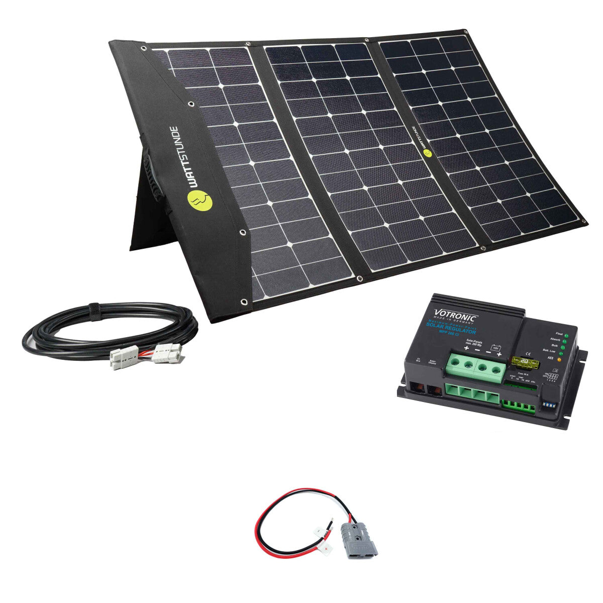 Flexibler 200 W SunFolder mit Votronic MPP260 – mobil